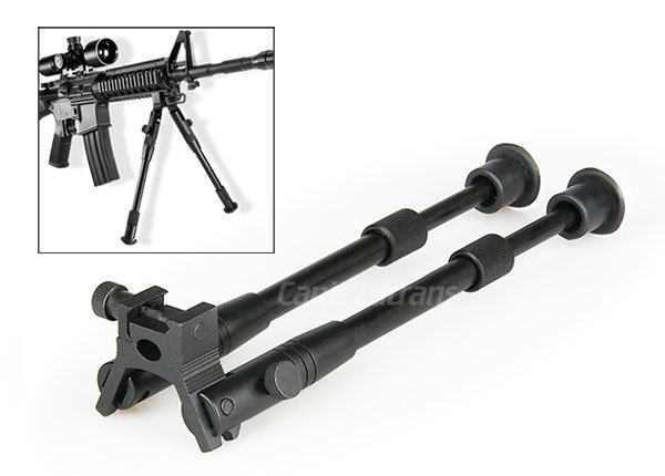 Rifle Bipod With Picatinny/Weaver Rail barrel Mount - Gizmoway