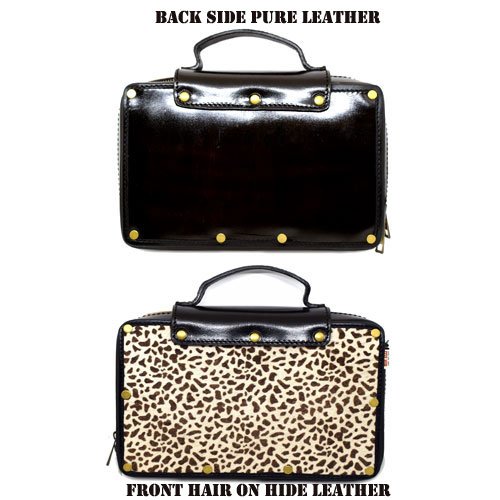 GunAlly Premium Leather Handgun Carry Bag Box Case with Fur – Ideal for ...