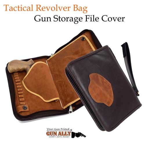 GunAlly 32 Bore Revolver File Cover Case Diary Style Holster Bag - Gizmoway