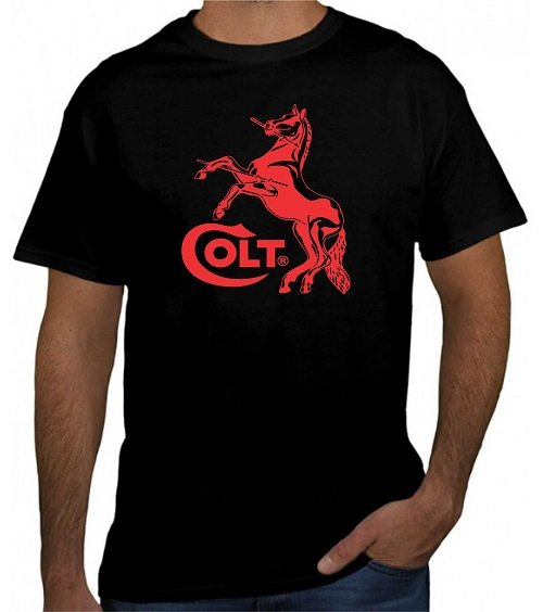 Gun Logo T-Shirt Colt Logo - Gizmoway