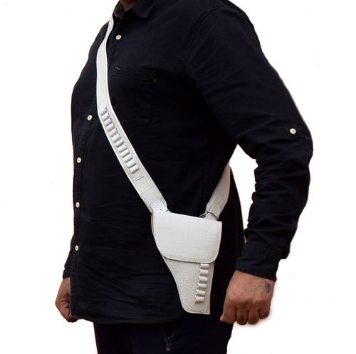 GunAlly White Shoulder Cross Holster For IOF Pistol - Gizmoway