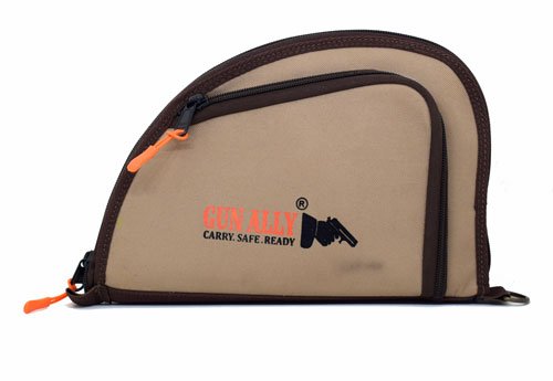 GunAlly Revolver/Pistol Carrying Bag with Soft Padded Wool - Gizmoway
