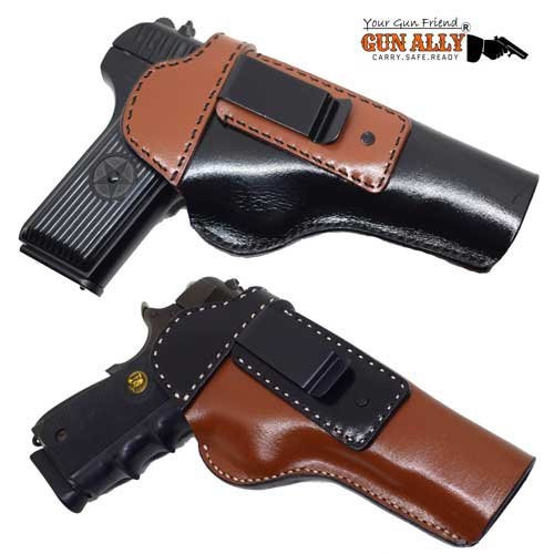 Tactical 1911 Holster Leather IWB Concealed Carry Gun Holsters ...