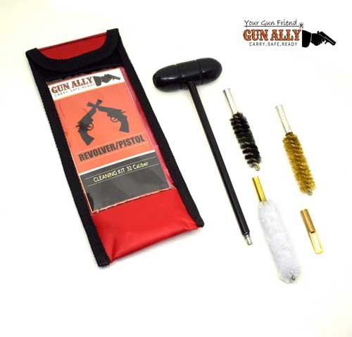 GunAlly Gun Cleaning kit .32 Caliber Pistol/Revolver Handgun Cleaning ...