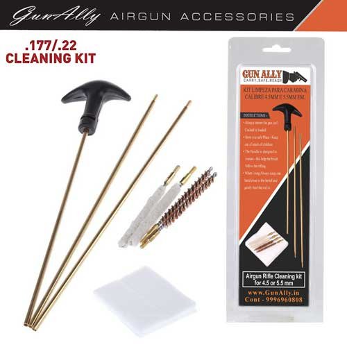 GunAlly Air Rifle/Pistol Airgun Barrel Cleaning Kit - .177 & .22 Caliber - Gizmoway