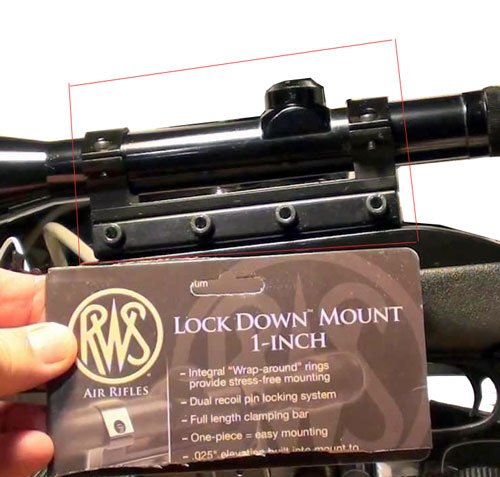 Riflescope RWS Lock Down Mount Ring Adapter Dovetail 11mm Picatinny ...