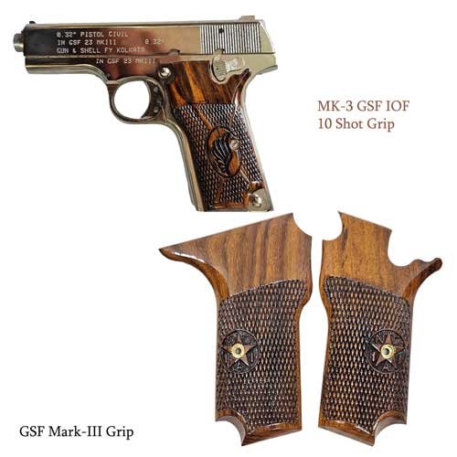 GunAlly IOF GSF Mark-3 Pistol Wood Grip - Gizmoway