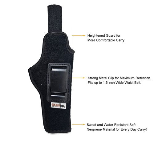 GunAlly Concealed Carry Soft Material Neoprene IWB Holster | Fits Most ...