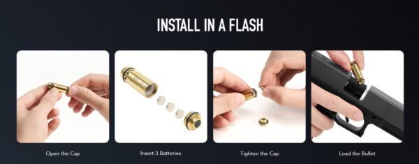 Dry Fire Laser Training .45 ACP Bullet Cartridge Red for Laser Shooting ...