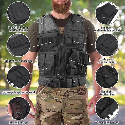 Tactical Vest for Outdoor Combat Training and Activities - Military ...