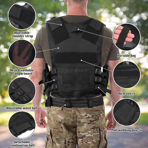 Tactical Vest for Outdoor Combat Training and Activities - Military ...