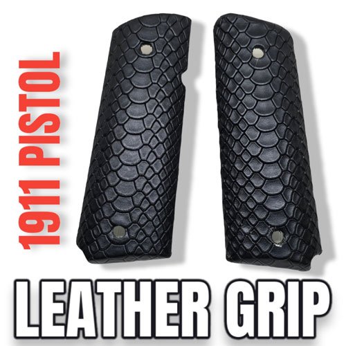 1911 Premium Leather Surface Gun Grip Silah Müttefiki - Gizmoway