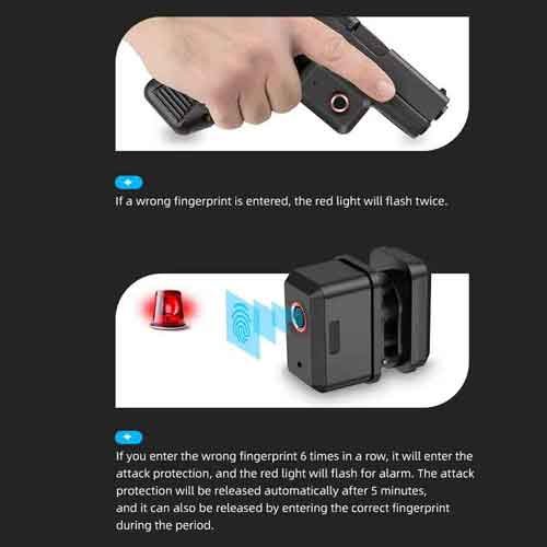 Fingerprint Trigger Lock with Key - Biometric Secure Protection for ...