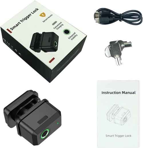 Fingerprint Trigger Lock with Key - Biometric Secure Protection for ...